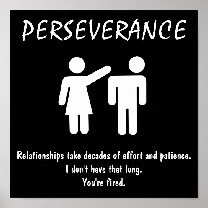 De-motivational Poster ~ PERSEVERANCE | Zazzle.com