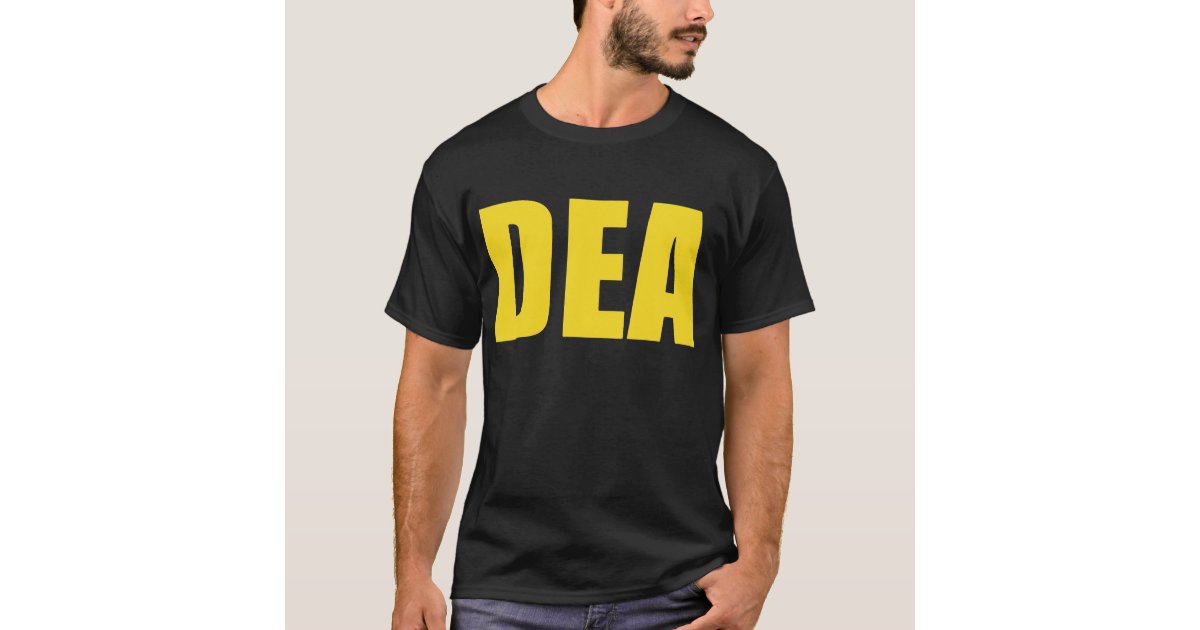 Dea Agent Funny Halloween Costume Navy Gold Vetera T-Shirt | Zazzle