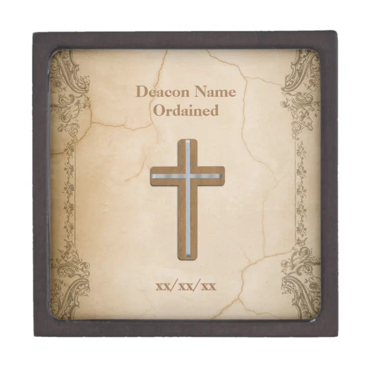 Deacon Ordained Ordination Gift Commemorative Keepsake Box | Zazzle