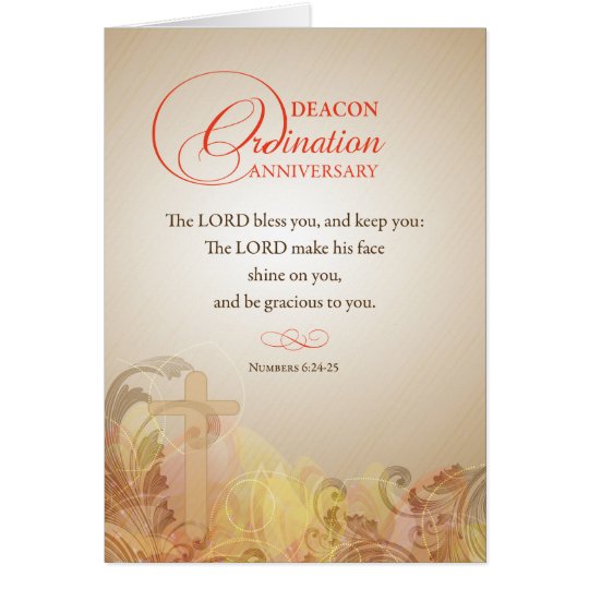 Deacon Ordination Anniversary Blessing Card | Zazzle.com Deacon Ordination Anniversary Blessing Card | Zazzle.com