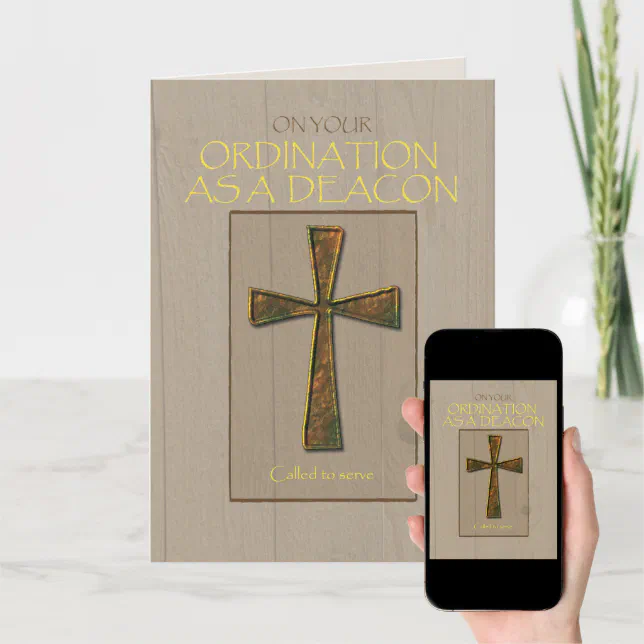 Deacon Ordination Congratulations, Metal Cross Card | Zazzle Deacon Ordination Congratulations, Metal Cross Card | Zazzle