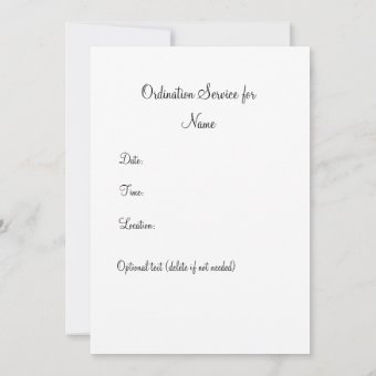 Deacon Ordination Invitation | Zazzle