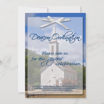 Deacon Ordination Invitation | Zazzle