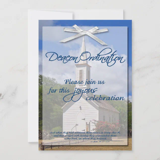 Deacon Ordination Invitation | Zazzle