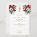Deacon Priest Ordination Reception Floral Invitation | Zazzle