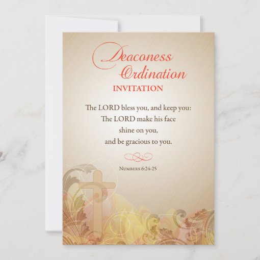 Deaconess Ordination Invitation Scripture | Zazzle
