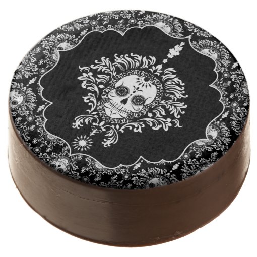 Dead Damask - Chic Sugar Skull Dipped Oreos | Zazzle
