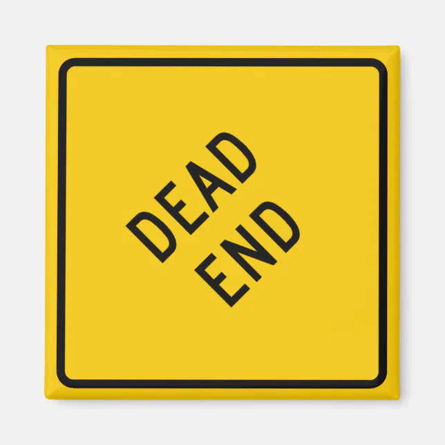 Dead End Highway Sign Magnet | Zazzle