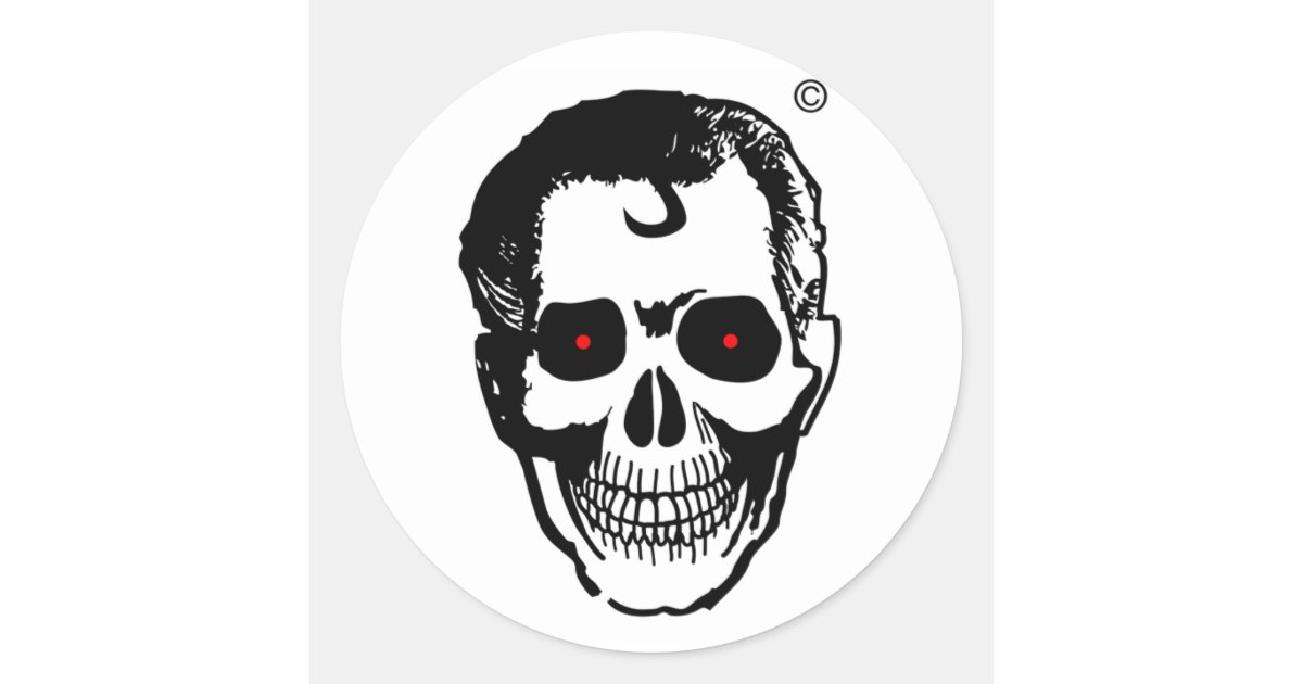 Dead Head Sticker | Zazzle