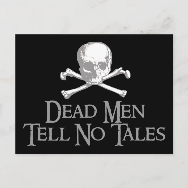 Dead Men Tell No Tales Postcard | Zazzle