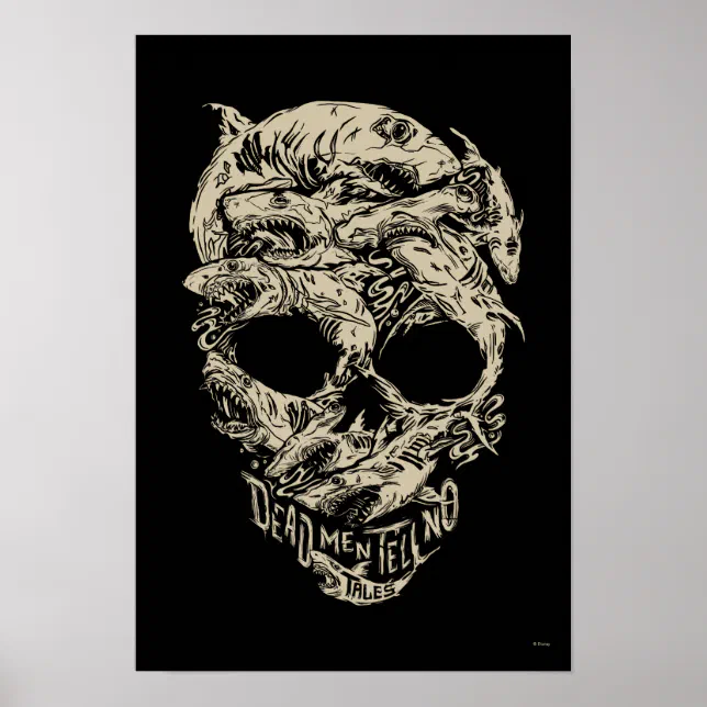 Dead Men Tell No Tales Skull Poster | Zazzle