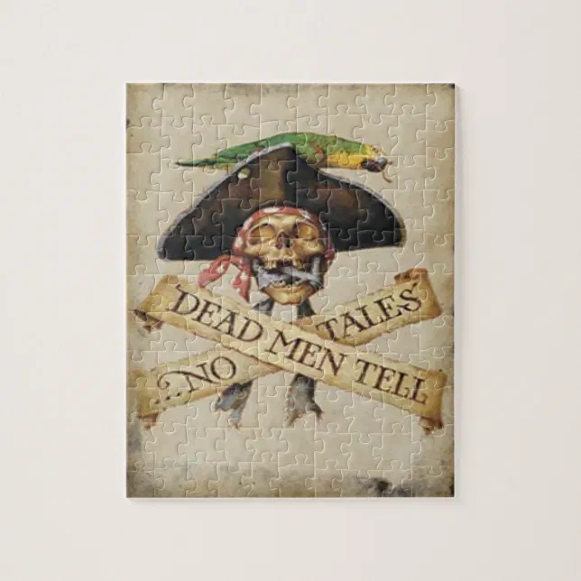 Dead Pirate Skull And Crossbones Jigsaw Puzzle | Zazzle