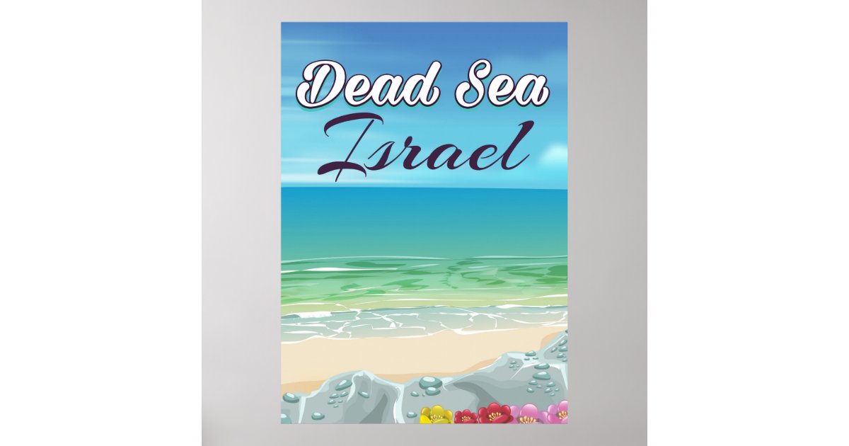 Dead Sea Israel travel poster | Zazzle
