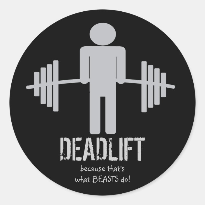 Deadlift Sticker | Zazzle.com