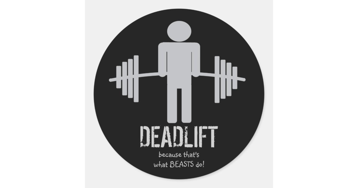 Deadlift Sticker | Zazzle