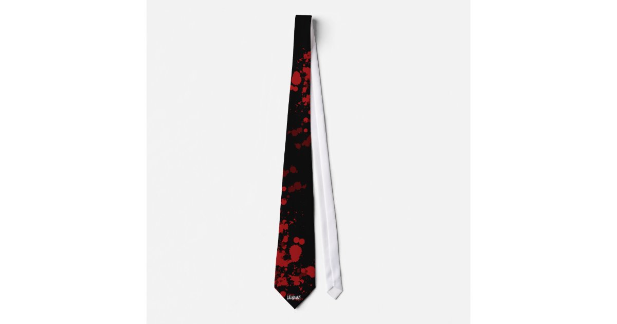 Deadman Blood Splatter Tie | Zazzle