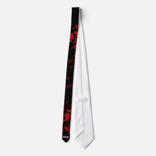 Deadman Blood Splatter Tie | Zazzle