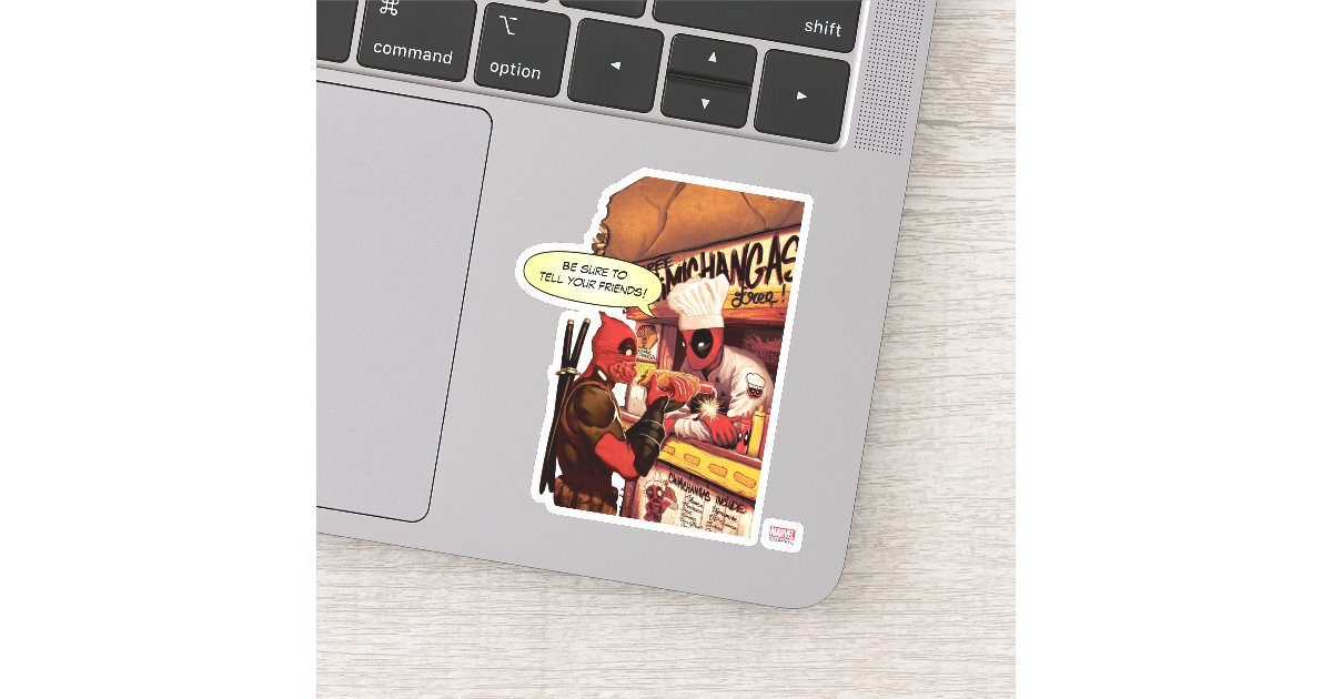 Deadpool Chimichanga Trap Sticker | Zazzle
