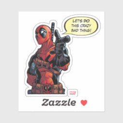 Deadpool Closeup Pointing Sticker | Zazzle