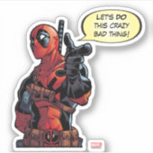Deadpool Closeup Pointing Sticker | Zazzle