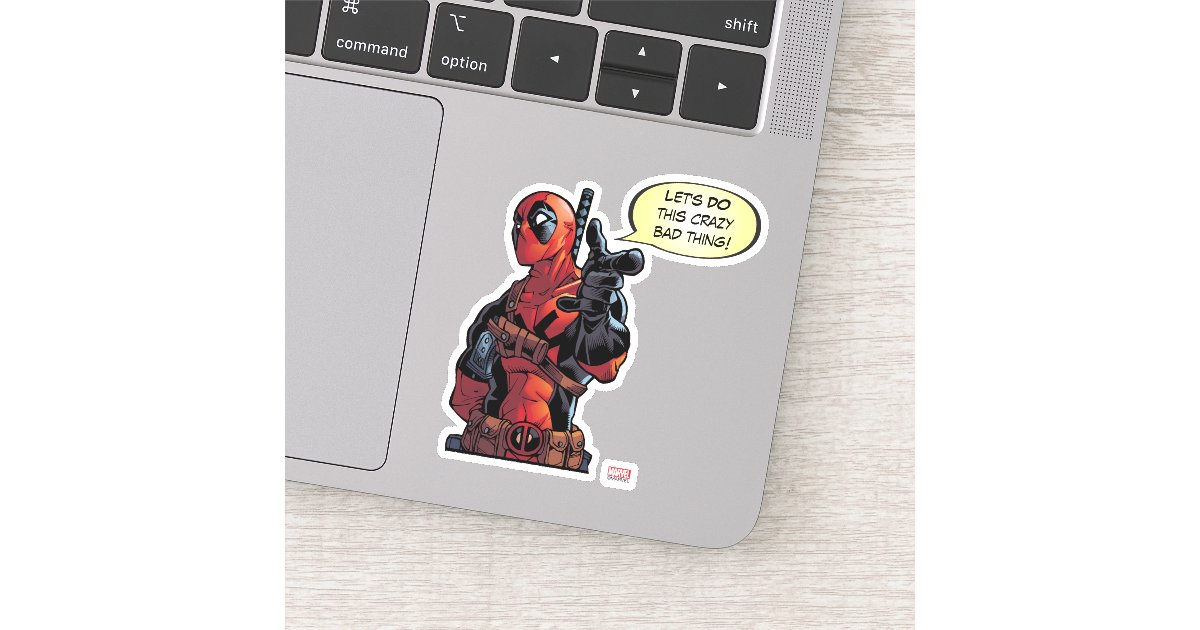 Deadpool Closeup Pointing Sticker | Zazzle