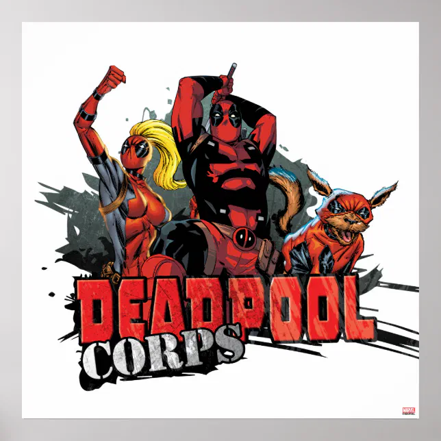 Deadpool Corps Graphic Poster | Zazzle