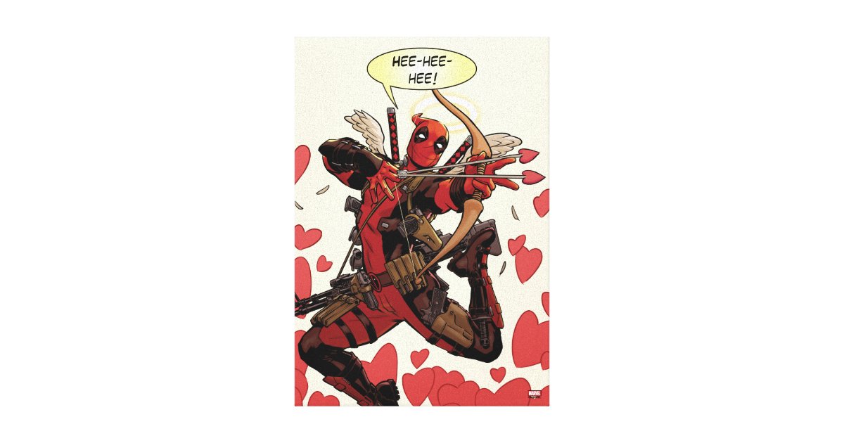 Deadpool Cupid Canvas Print | Zazzle