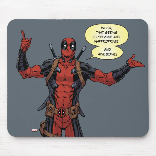 Deadpool Pointing Character Art Mouse Pad | Zazzle