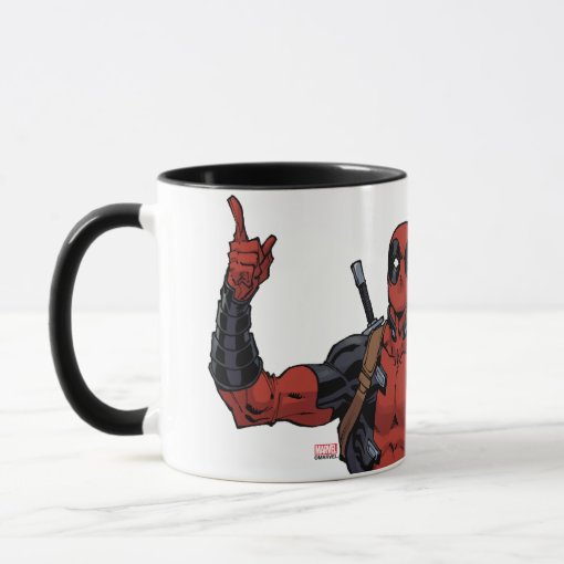 Deadpool Pointing Character Art Mug | Zazzle