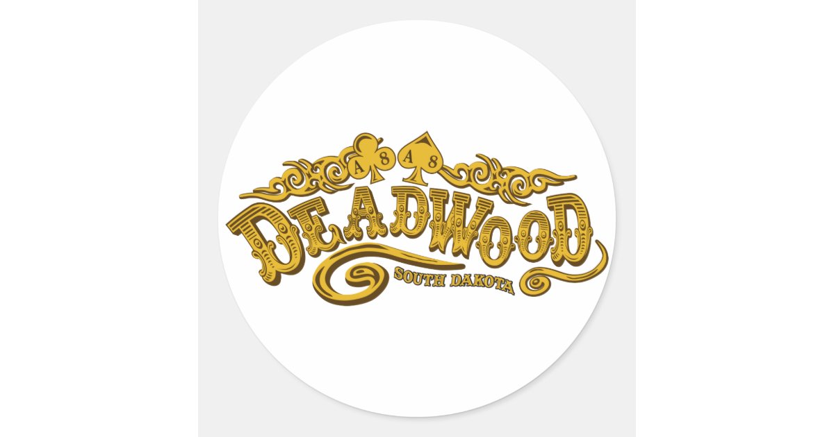 Deadwood Saloon Classic Round Sticker | Zazzle