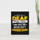 Deaf Awareness Hearing Loss And Sign Language Card | Zazzle