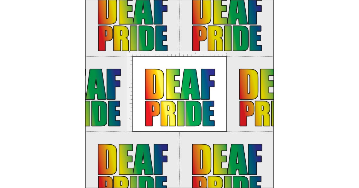 Deaf Pride fabric | Zazzle.com