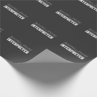 Deaf Pride Interpreter ASL Sign Language Wrapping Paper | Zazzle