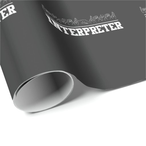 Deaf Pride Interpreter ASL Sign Language Wrapping Paper | Zazzle