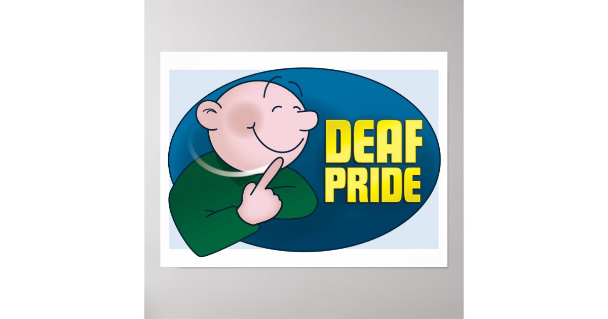 Deaf Pride. poster | Zazzle