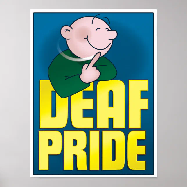 Deaf Pride. poster, tall Poster | Zazzle