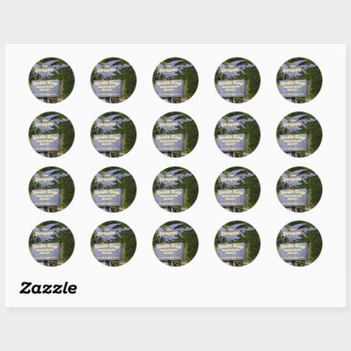 Deals Gap Classic Round Sticker | Zazzle