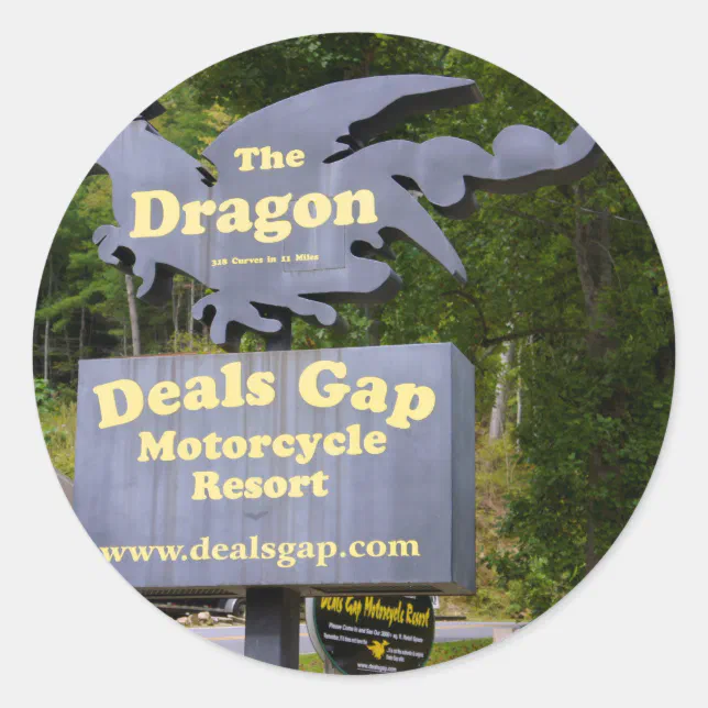 Deals Gap Classic Round Sticker | Zazzle