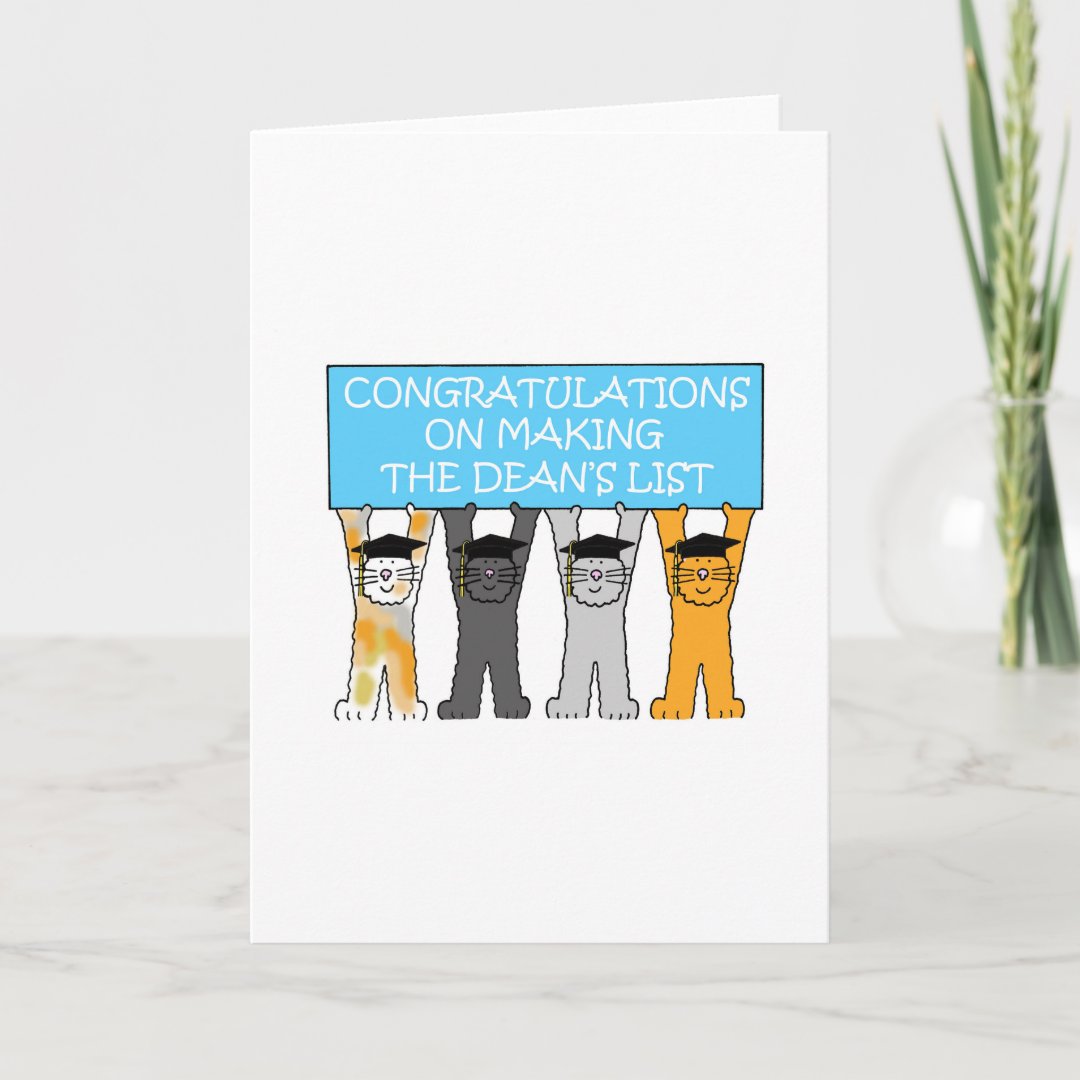 Dean's List Congratulations Card | Zazzle