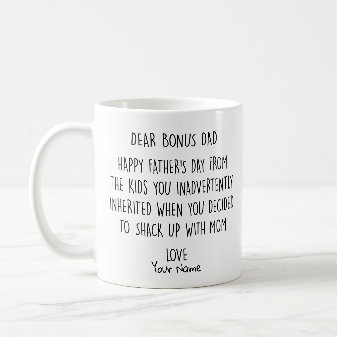 Dear Bonus Dad Happy Father's Day 2020 Coffee Mug | Zazzle