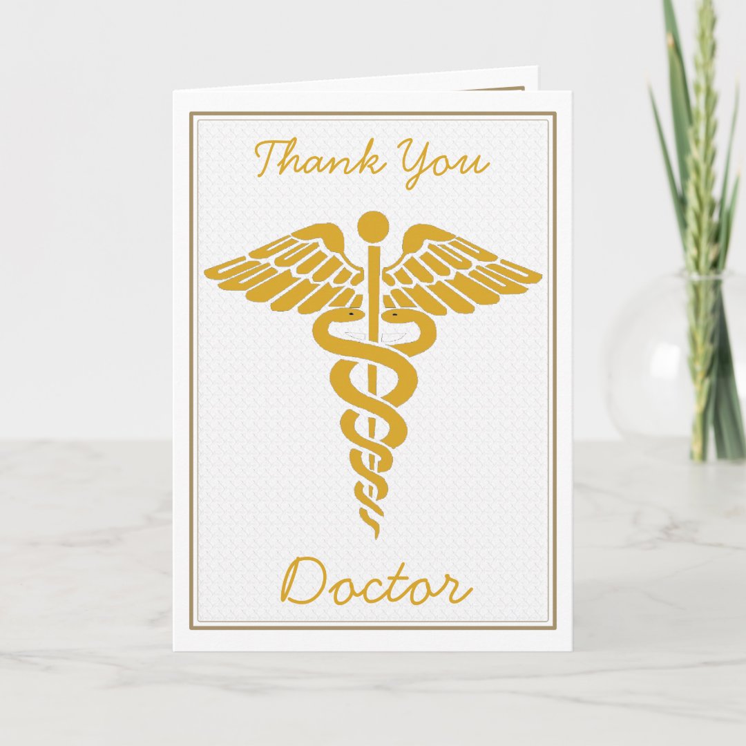 Dear Doctor Thank You Card | Zazzle