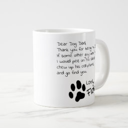Dear Dog Dad Mom Personalized Pet Name Coffee Mug | Zazzle
