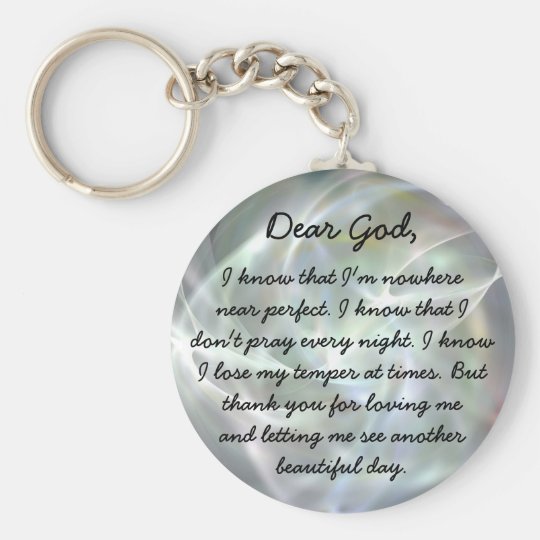 Dear God christian key chain | Zazzle.com