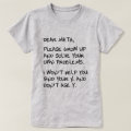 Dear Math, Please grow up T-Shirt | Zazzle