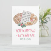 Dear Santa Fat Bank Account Slim Body Christmas Holiday Card | Zazzle