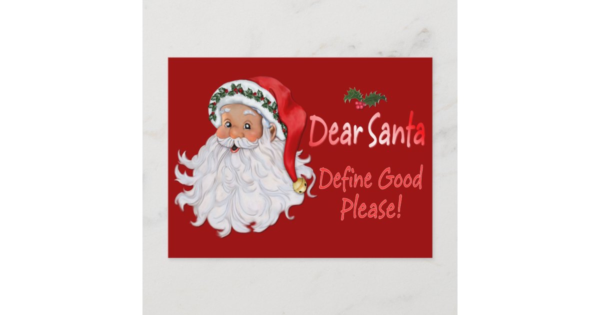Dear Santa Holiday Postcard | Zazzle