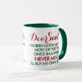 Dear Santa, I've Been Good All Year Typography Mug | Zazzle