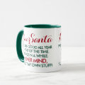 Dear Santa, I've Been Good All Year Typography Mug | Zazzle