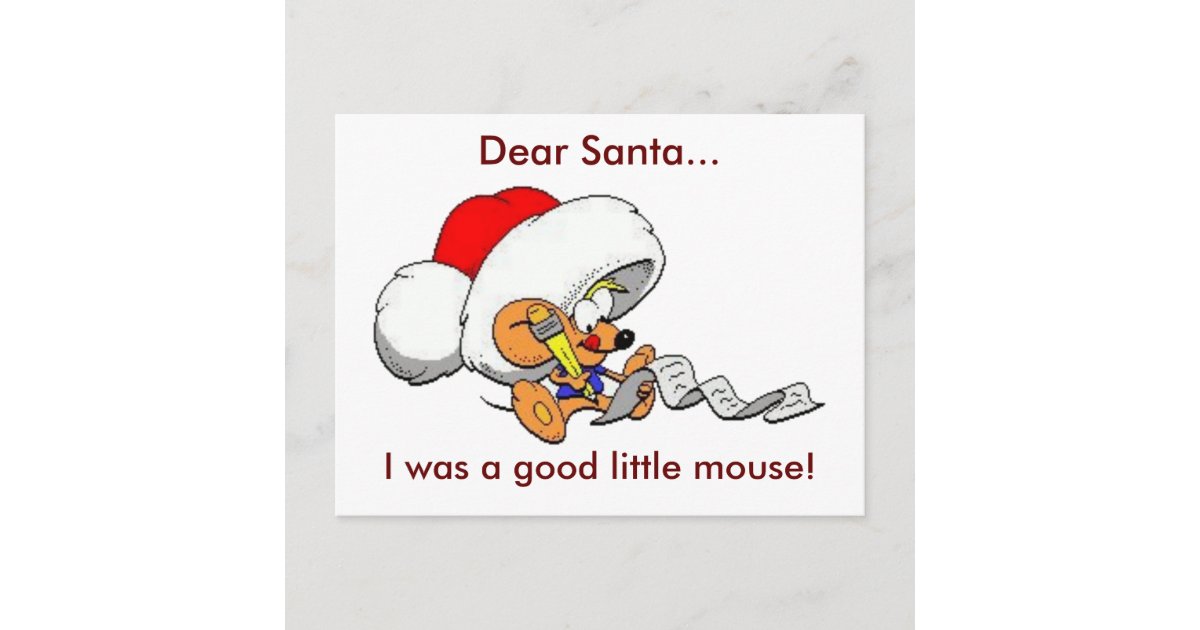 Dear Santa Postcard | Zazzle