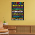 Dear Students Teacher Classroom Poster | Zazzle